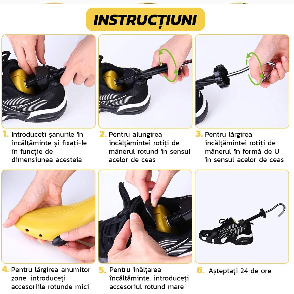 Set 2 Sanuri Reglabile Zenino pentru Alungit si Largit Pantofi, Geanta ...