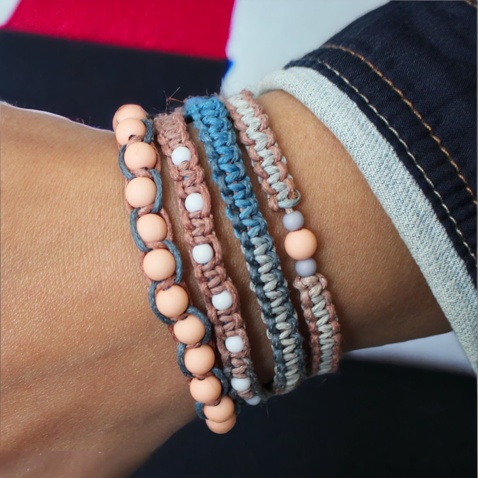 Snur curcubeu din bumbac, diametru 1 mm, lungime 20 m, Bleumarin - eMAG.ro