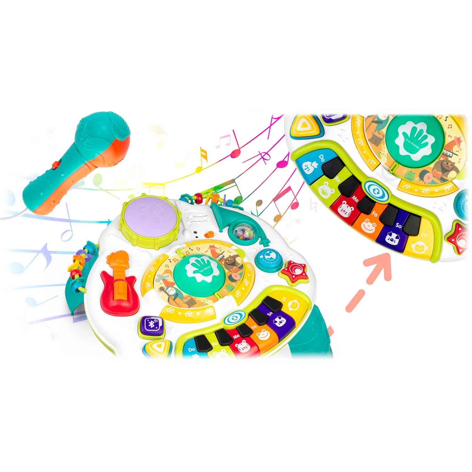 Masuta interactiva DacEnergy©, panou interactiv cu pian incorporat ...