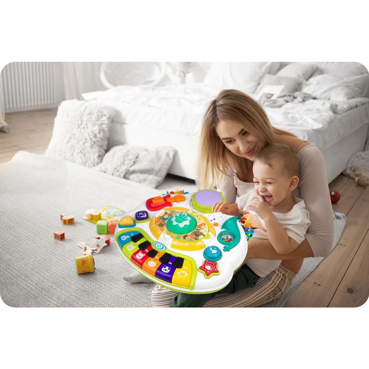 Masuta interactiva DacEnergy©, panou interactiv cu pian incorporat ...