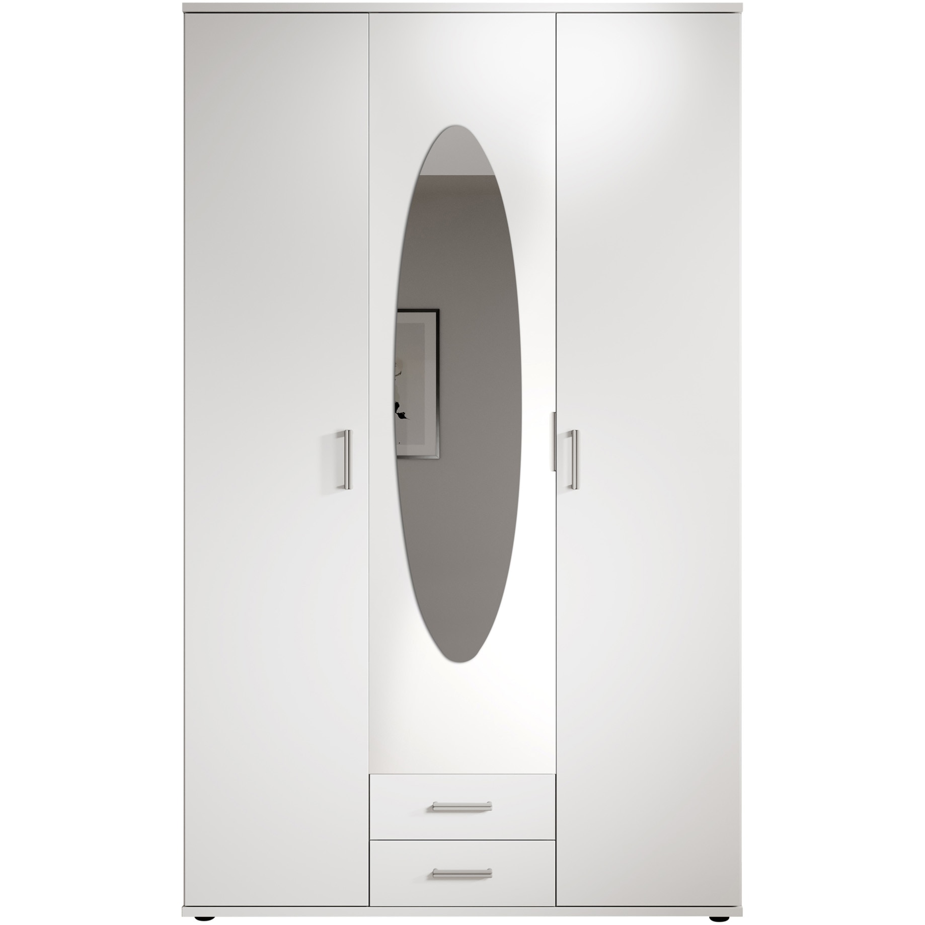 Dulap/Dressing Paul 3, 120x55x195 cm, 3 usi, 2 sertare, oglinda ...