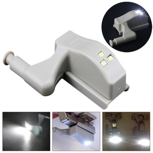 Set 2 lumini LED, pentru dulap, prindere pe balama, baterii incluse ...