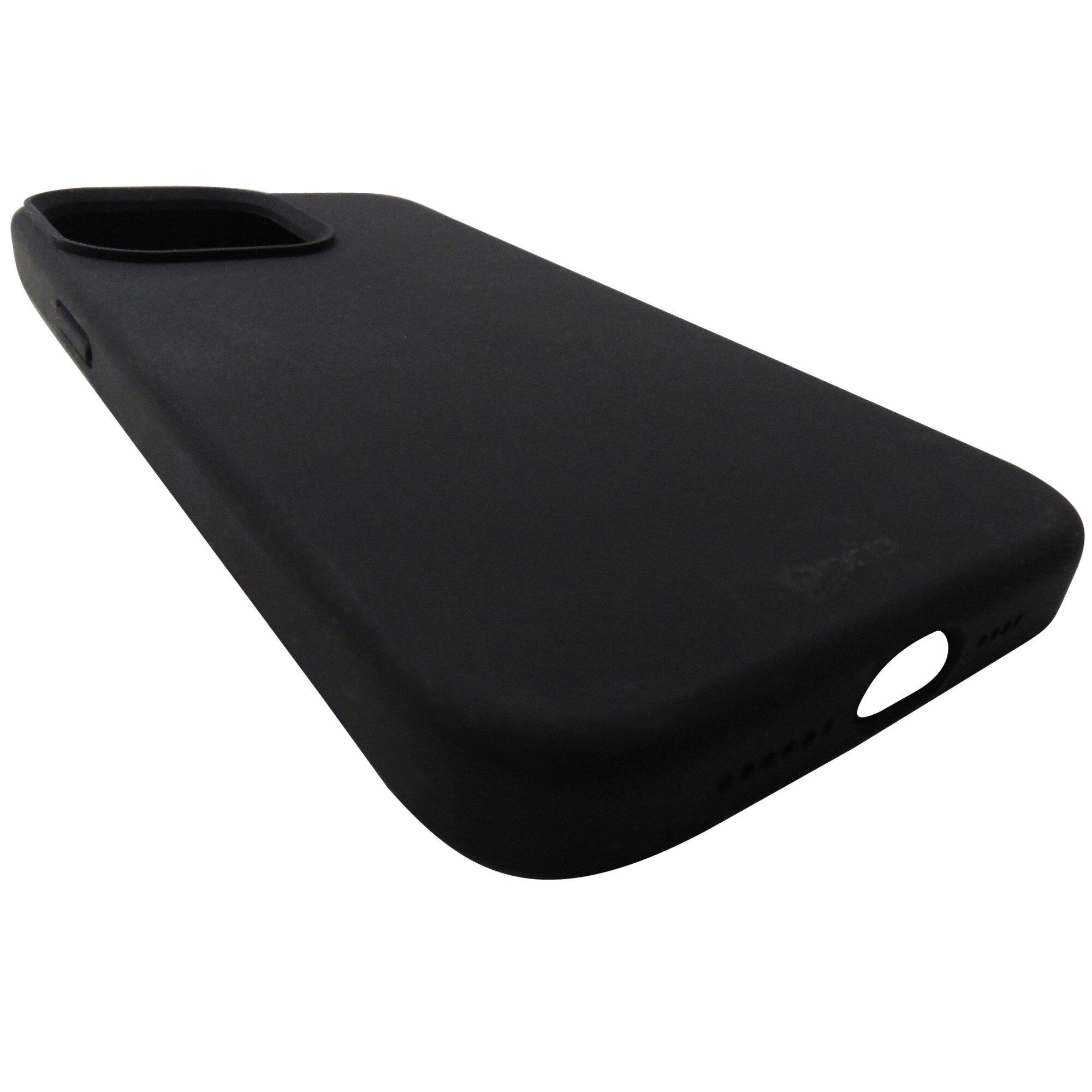 Husa tip capac spate Prio neagra, plastic si silicon, pentru Apple ...