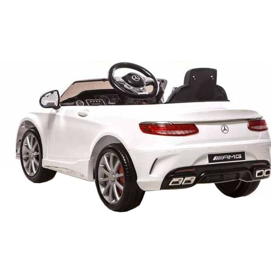 Детска електрическа кола Mercedes AMG GLA 45, БЯЛА, 12V, екологична ...