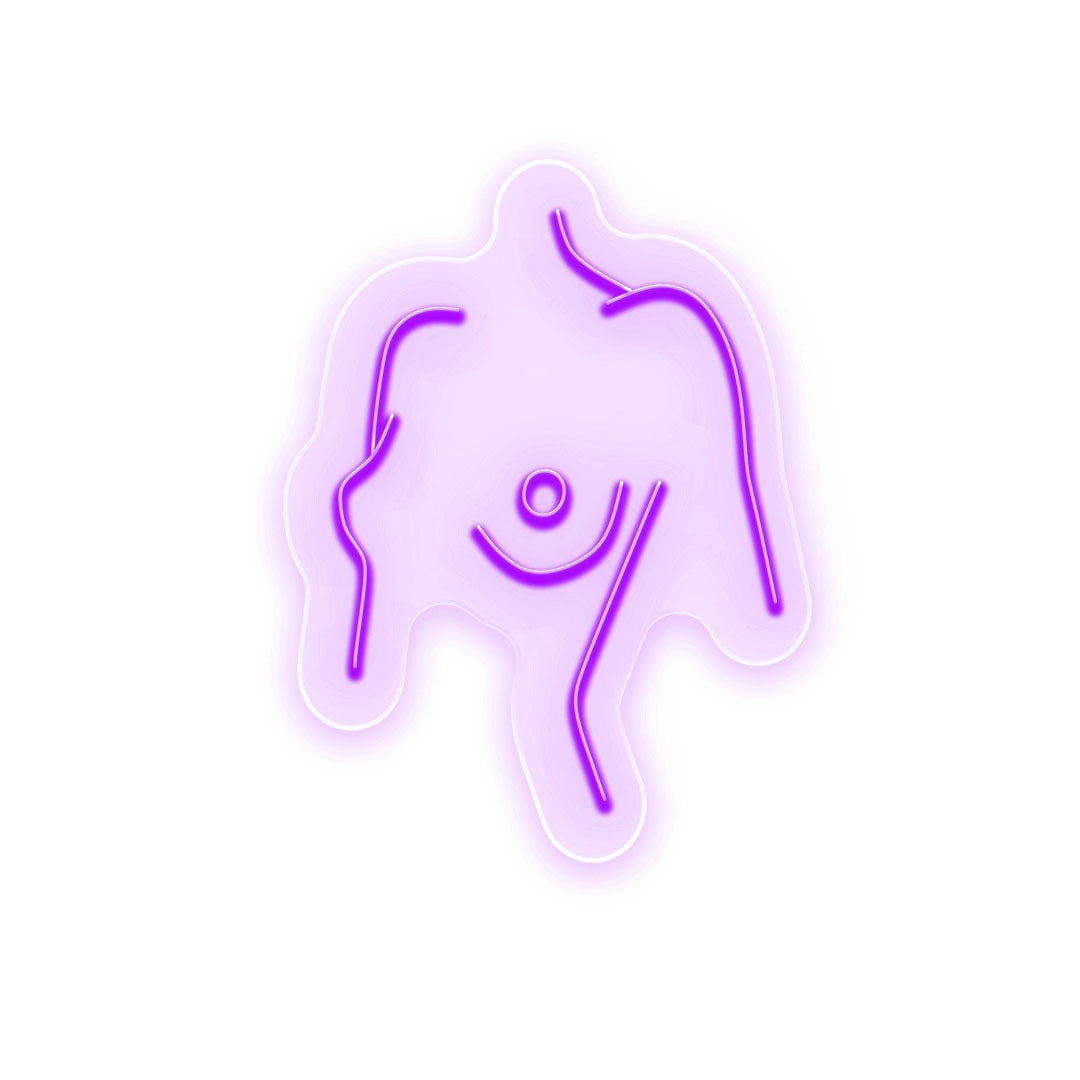 Semn Luminos LED Neon Woman Body, Mov, 45x60x0.8cm - eMAG.ro