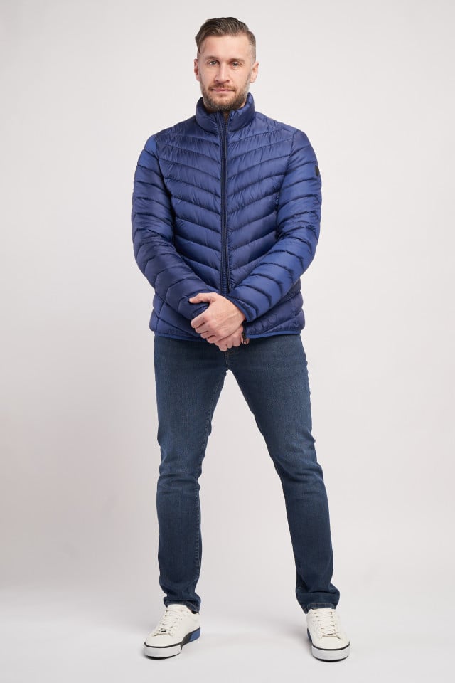 Férfi kabát, Kenvelo, logóval és zsebekkel, S, kék - eMAG.hu