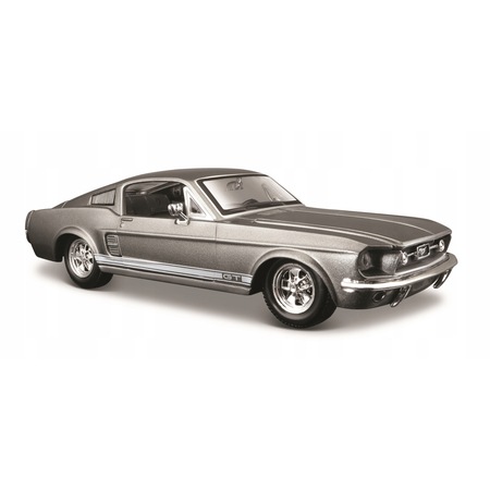 Masina Ford Mustang, Maisto, Metal\Plastic, Gri metalic - eMAG.ro