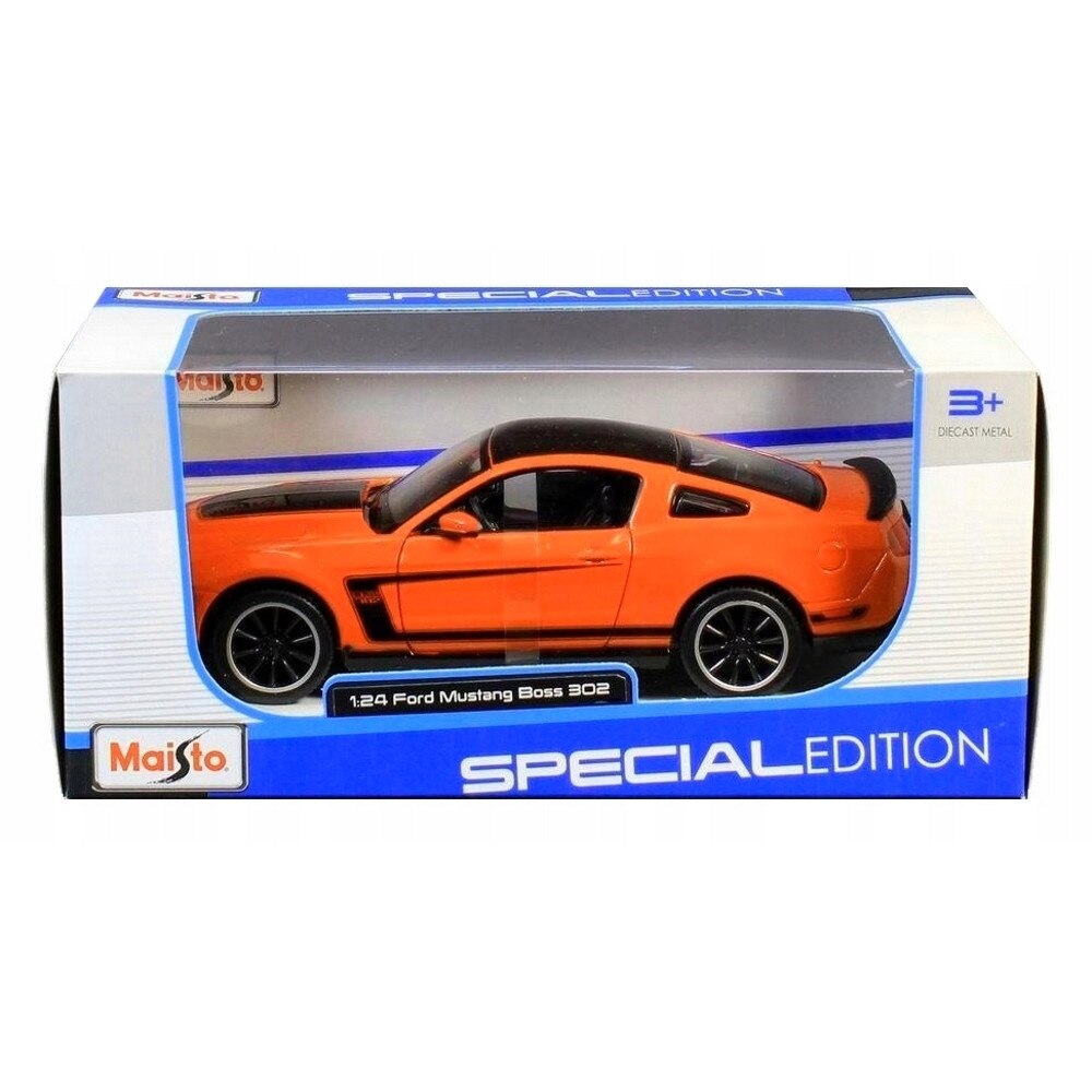 Masina Ford Mustang, Maisto, Metal\Plastic, Portocaliu\Negru - eMAG.ro