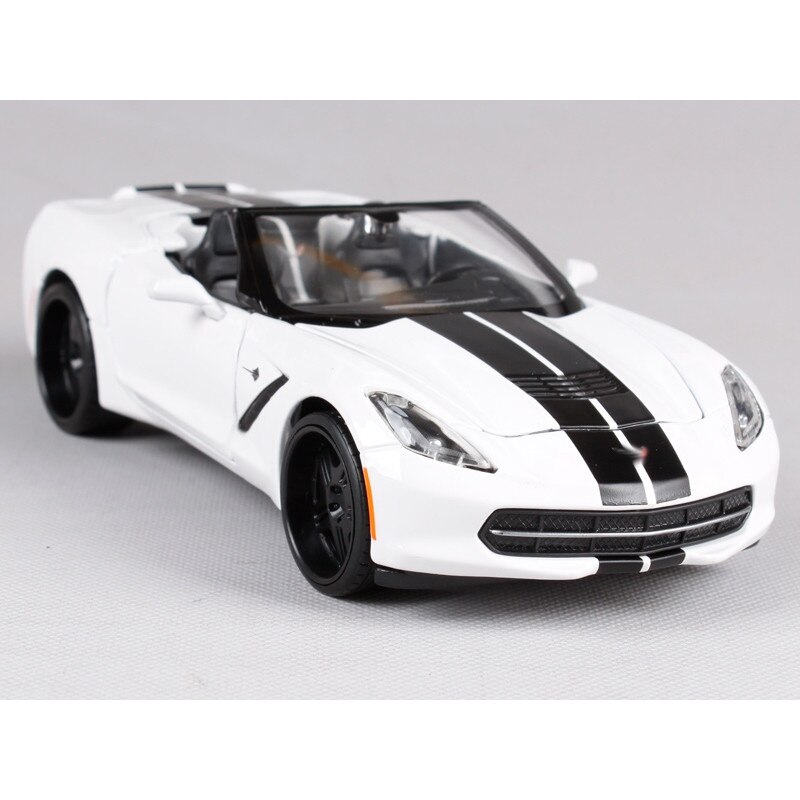 Masina Corvette, Maisto, Metal\Plastic, Gri\Negru - eMAG.ro