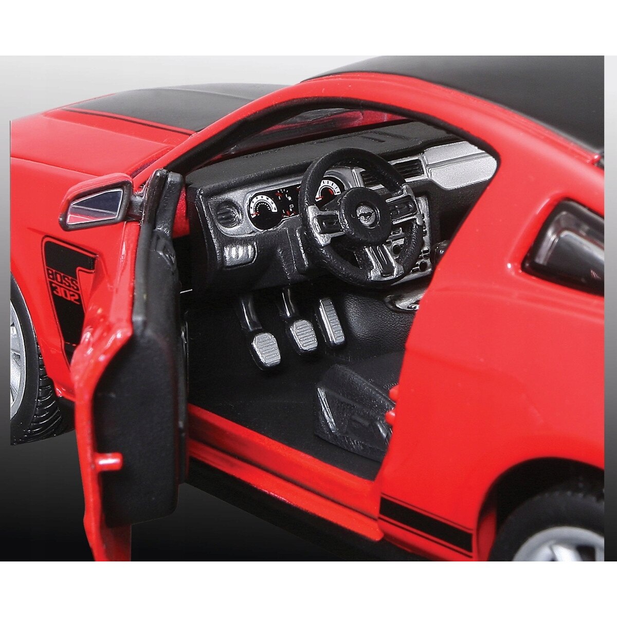 Masina Ford Mustang, Maisto, Metal\Plastic, Rosu/Negru - eMAG.ro