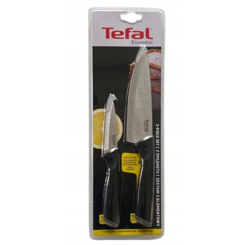 Комплект ножове за плодове и готварски ножове, Tefal, Неръждаема ...