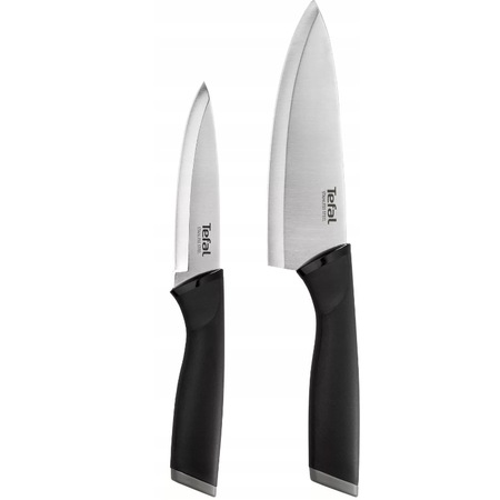 Set cutit fructe si cutitul bucatarului, Tefal, Inox, 9/15cm, Argintiu ...