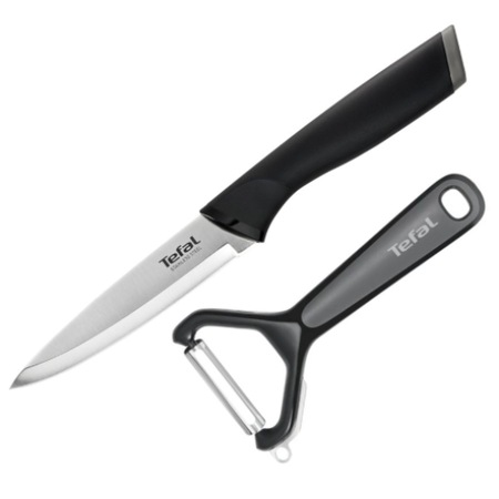 Set cutite pentru fructe, TEFAL, Inox, 9 cm, Negru - eMAG.ro