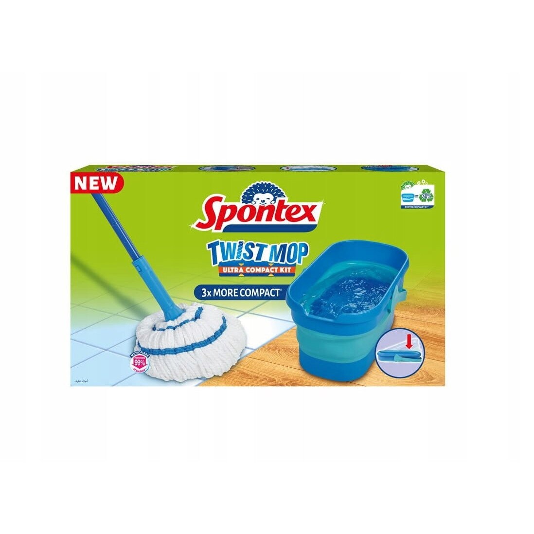 Set galeata si mop, Spontex, Albastru - eMAG.ro