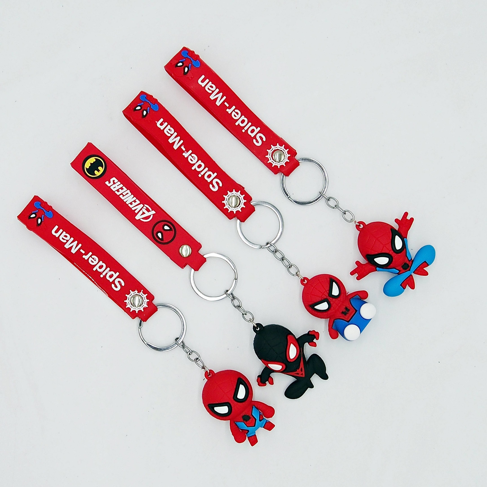 Breloc silicon, Spider Man, negru, 5 cm - eMAG.ro