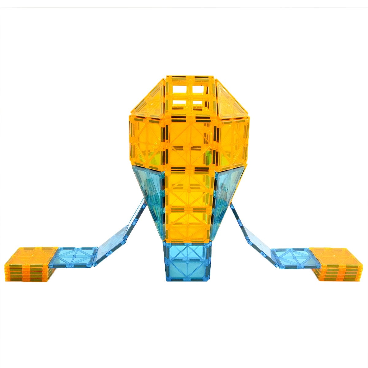Set de constructie cu placi magnetice, 60 piese, 7.5cm, Jucarie ...
