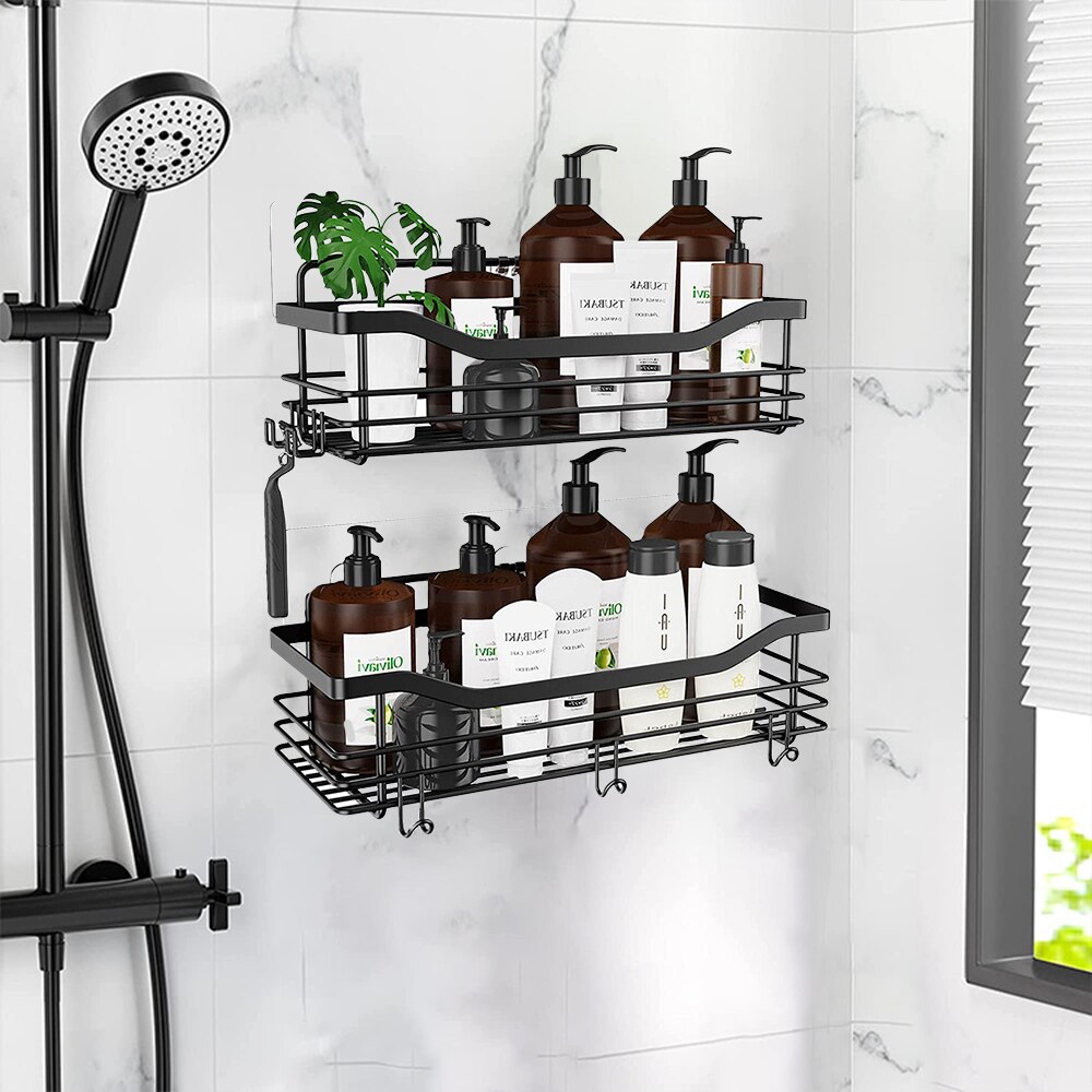 Raft de dus, etajera baie, din otel inoxidabil, pentru depozitare in ...