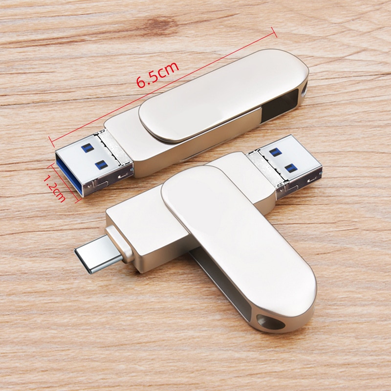 Stick memorie USB 3 in 1 de 32Gb, GIDA-CRIS GC194, compatibil cu ...