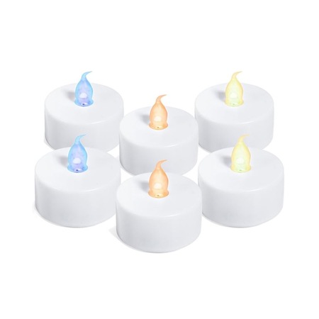 Set 6 Lumanari Led, Luminite in culori diferite, Plastic - eMAG.ro