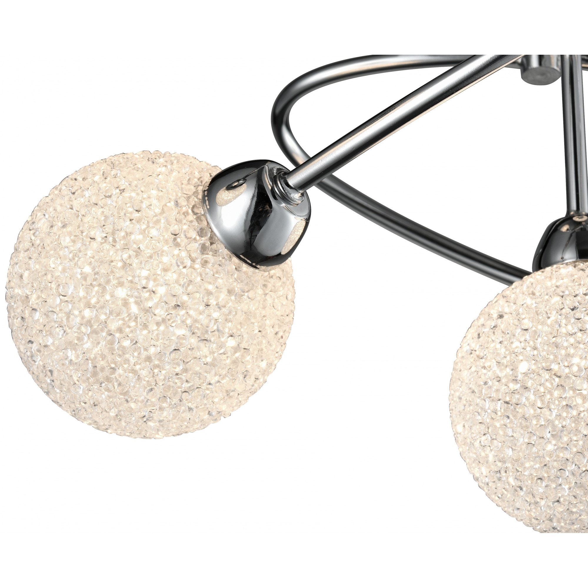 Plafoniera crom cu 5 brate Carolina 742010-5, G9, LED 5x2.5W, Esto ...