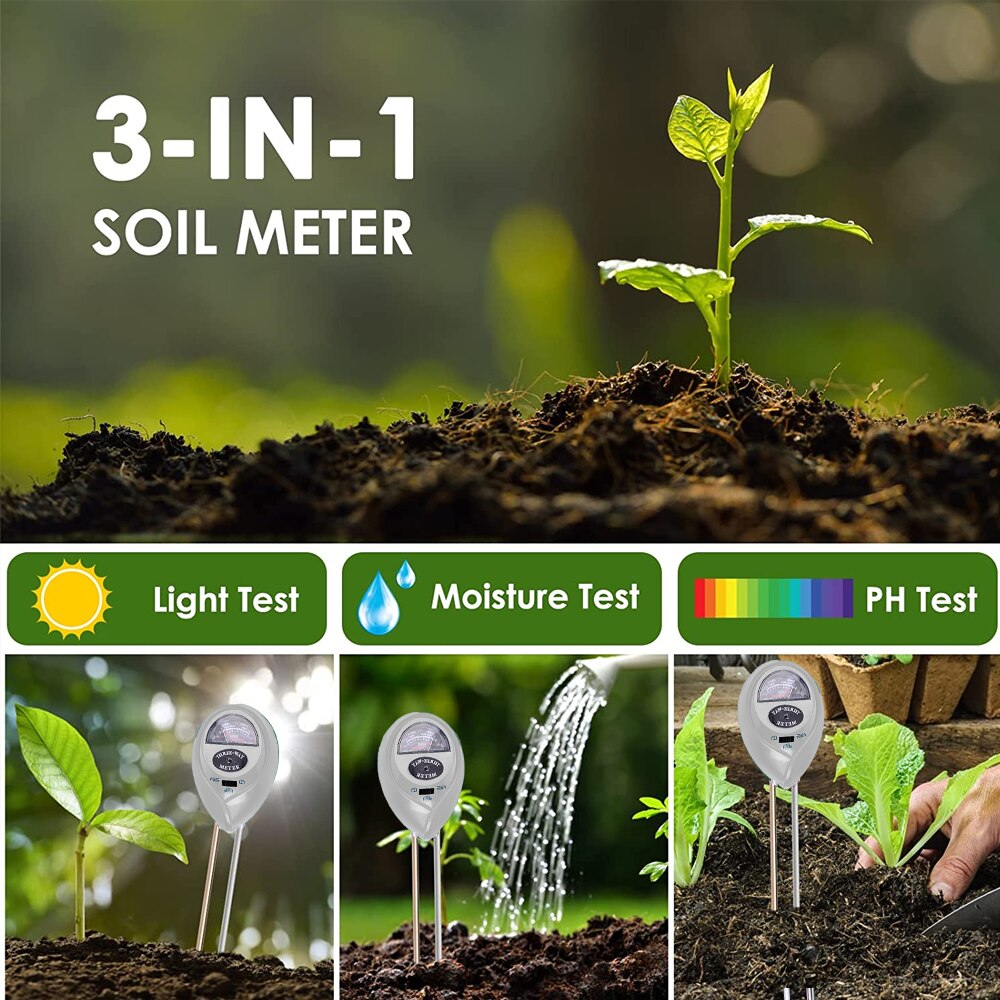 Termometru de sol JeiibrZui, inox, gradat in Fahrenheit si Celsius ...