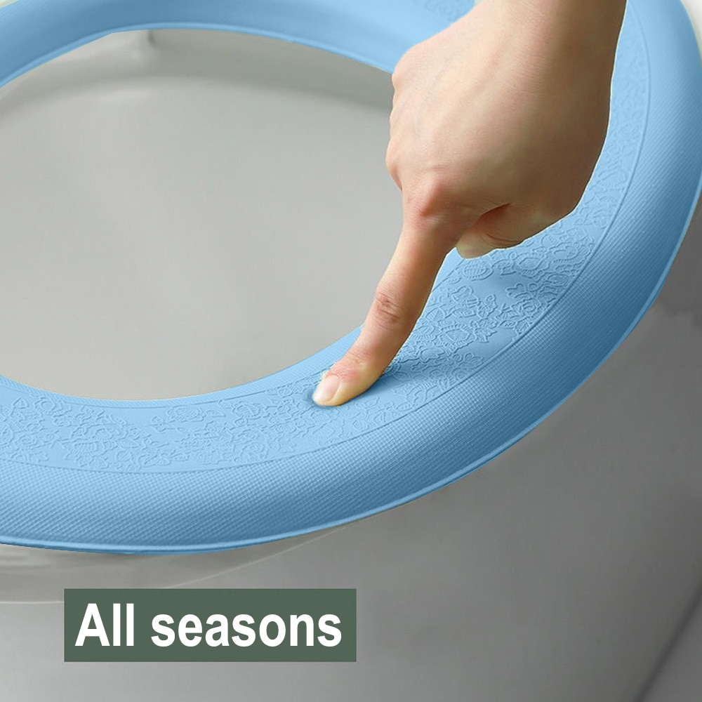 Husa colac WC, Spuma EVA, Albastru - eMAG.ro