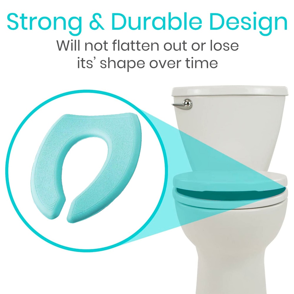 Husa colac WC, Spuma WC, Albastru - eMAG.ro