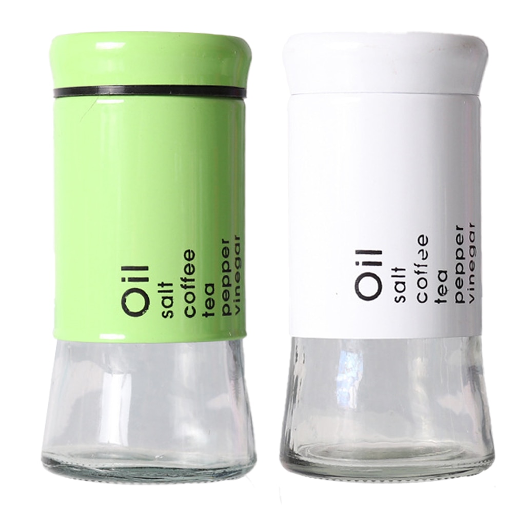 Set solnita si pipernita QttvbTna, sticla grosa, capac inox, deschidere ...