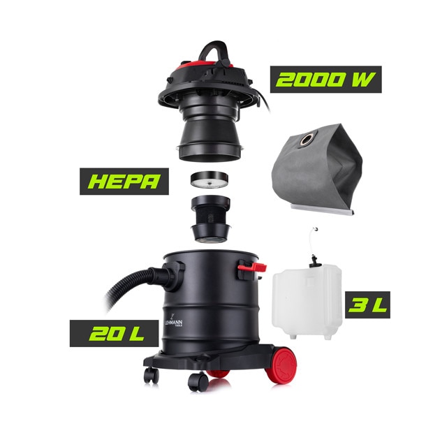 Прахосмукачка с измиване Lehmann UltraWash, 1600/2000 W, Мултифункционална, Multisurface ...