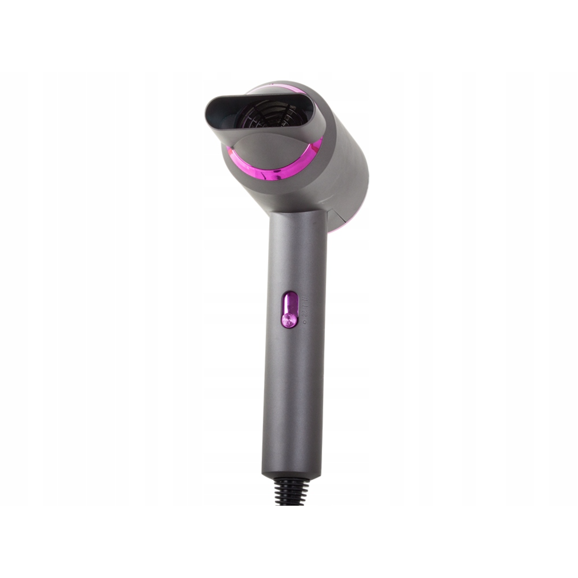 Сешоар с LED осветление, Силна йонизация, 2800 w, Сиво с розово, 3 ...