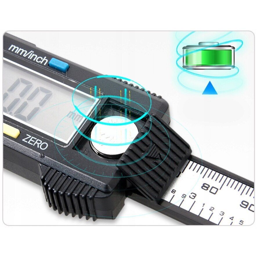 Subler electronic, Plastic, Afisaj digital, 150 mm - eMAG.ro