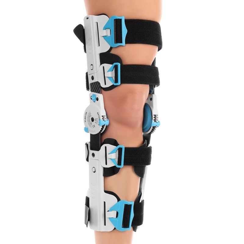 Orteza de genunchi din carbon, ultrausoara, cu reglaj unghiular si ...