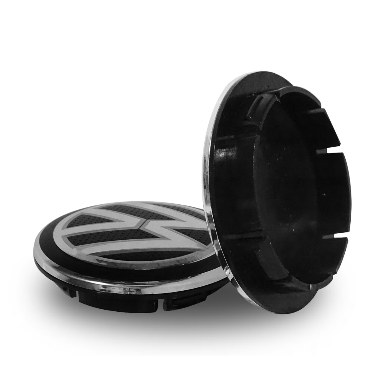 Set 4 capacele roti 55mm Volkswagen, pentru jante aliaj, Negru - eMAG.ro