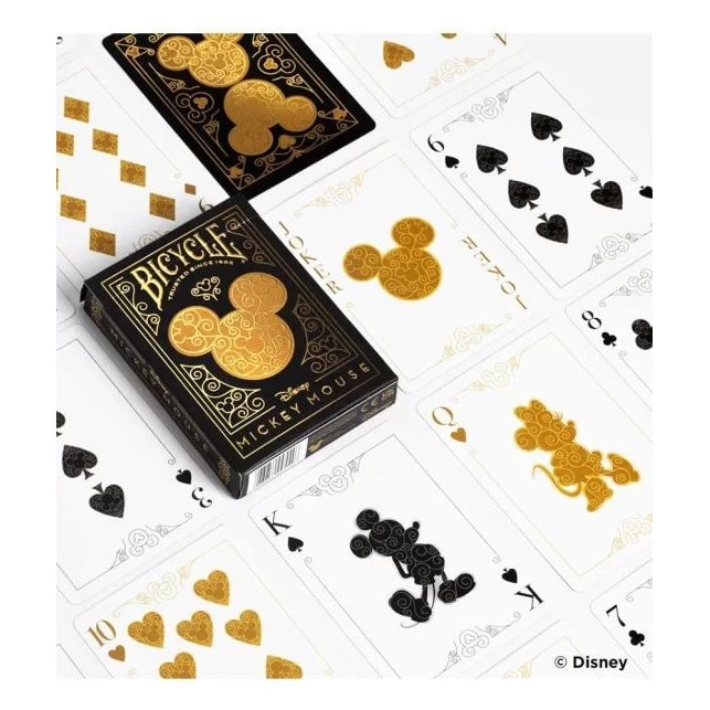 Carti de Joc Bicycle Disney Mickey Mouse Black and Gold - eMAG.ro