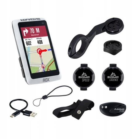 Set GPS compatibil cu E-Bike, Sigma, Alb - eMAG.ro