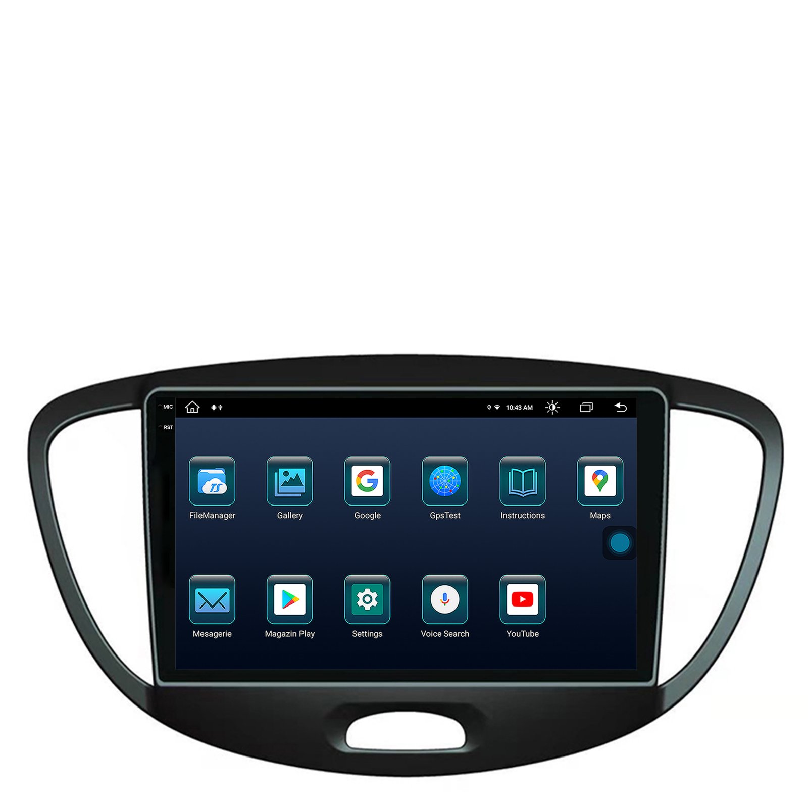 Автонавигация Hyundai I10 (2007-2013), Android 13, X-Octacore, 8GB RAM ...