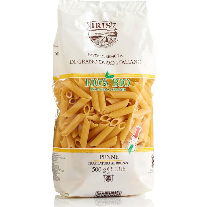 Paste Penne din grau dur Iris Bio 500g - eMAG.ro Paste Penne din grau dur Iris Bio 500g - eMAG.ro
