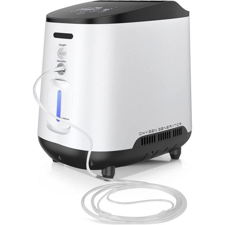 Cilindru de oxigen, 7L, 1L/min, 42dB, 220V, 100W, priza SUA, 50Hz, alb ...