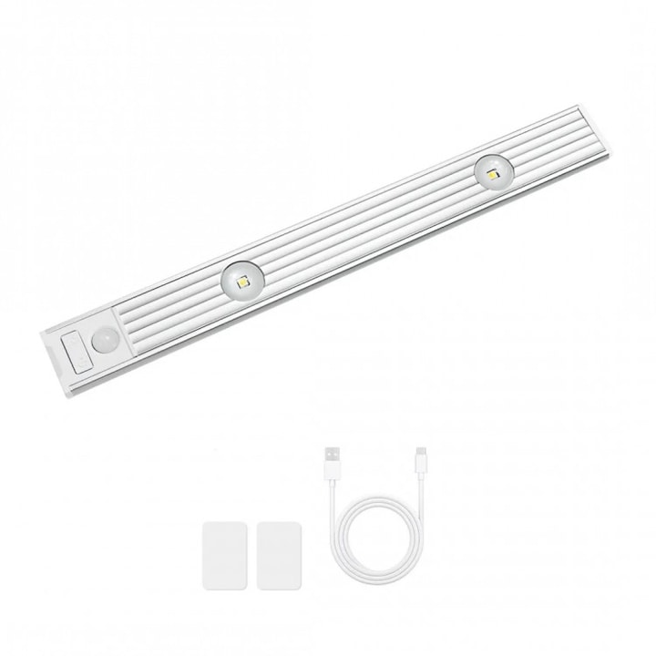 Lampa LED cu lupa pentru dulap, 30cm, culoare gri - eMAG.ro