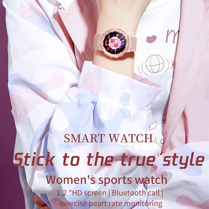 Ceas Smartwatch NUBI MK60, Puls, Calorii, Bluetooth, IPS afisa, Camera, Roz - eMAG.ro