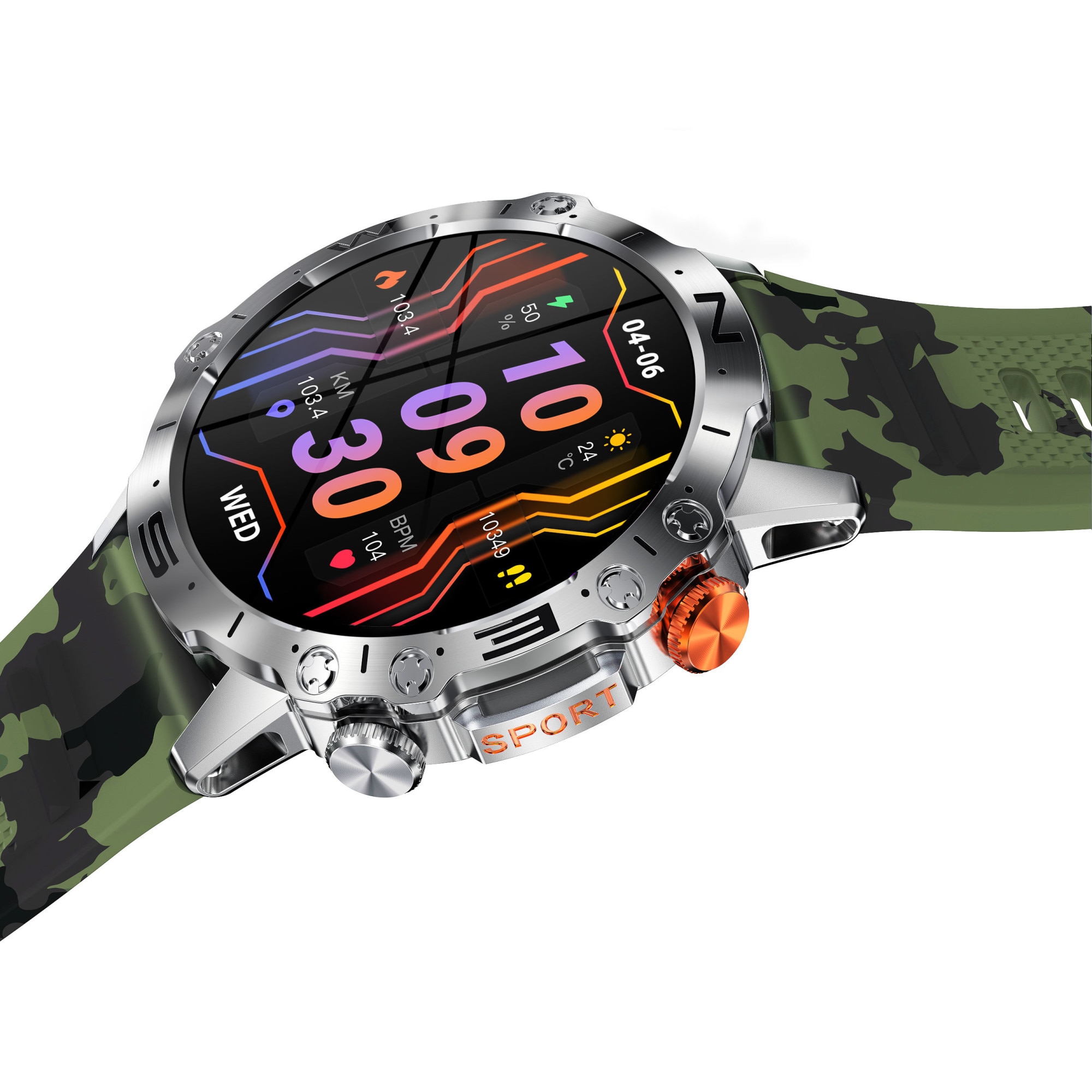 Ceas Smartwatch NUBI K59, Puls, Calorii, Bluetooth, IPS afisa, Camera ...