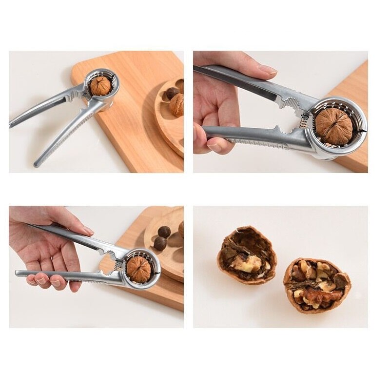 Cleste metalic pentru spart nuci, Argintiu, 17 cm - eMAG.ro