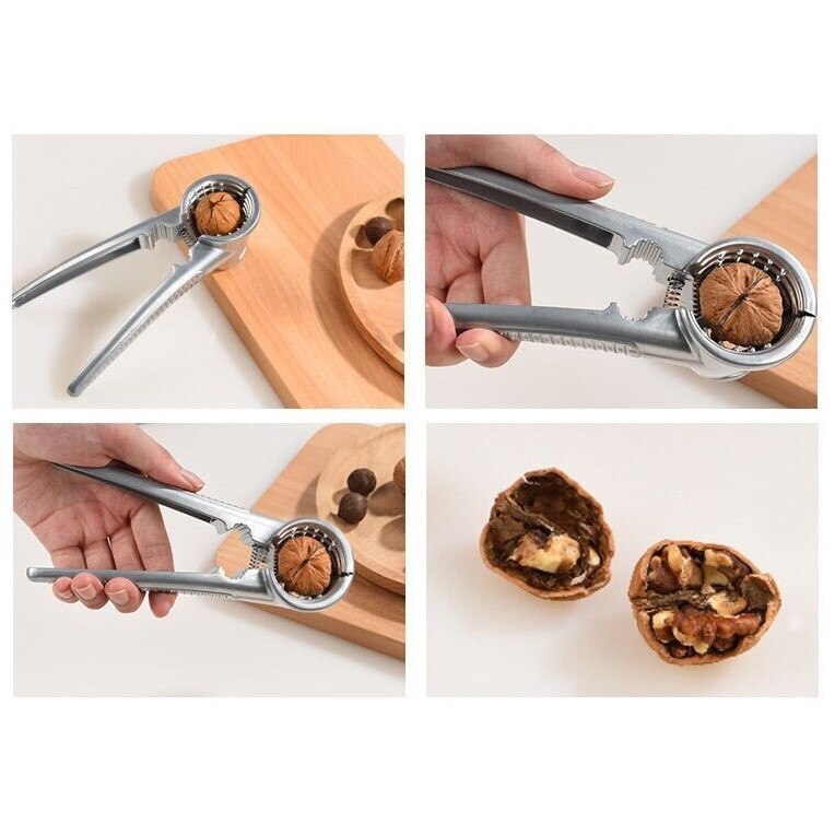 Cleste metalic pentru spart nuci, Argintiu, 17 cm - eMAG.ro