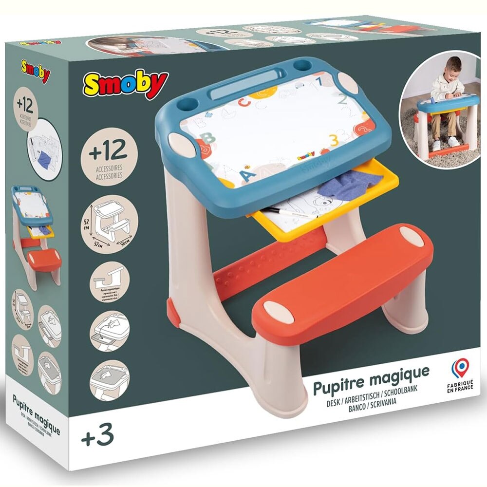 Banca scolara Smoby Magical Desk cu accesorii - eMAG.ro