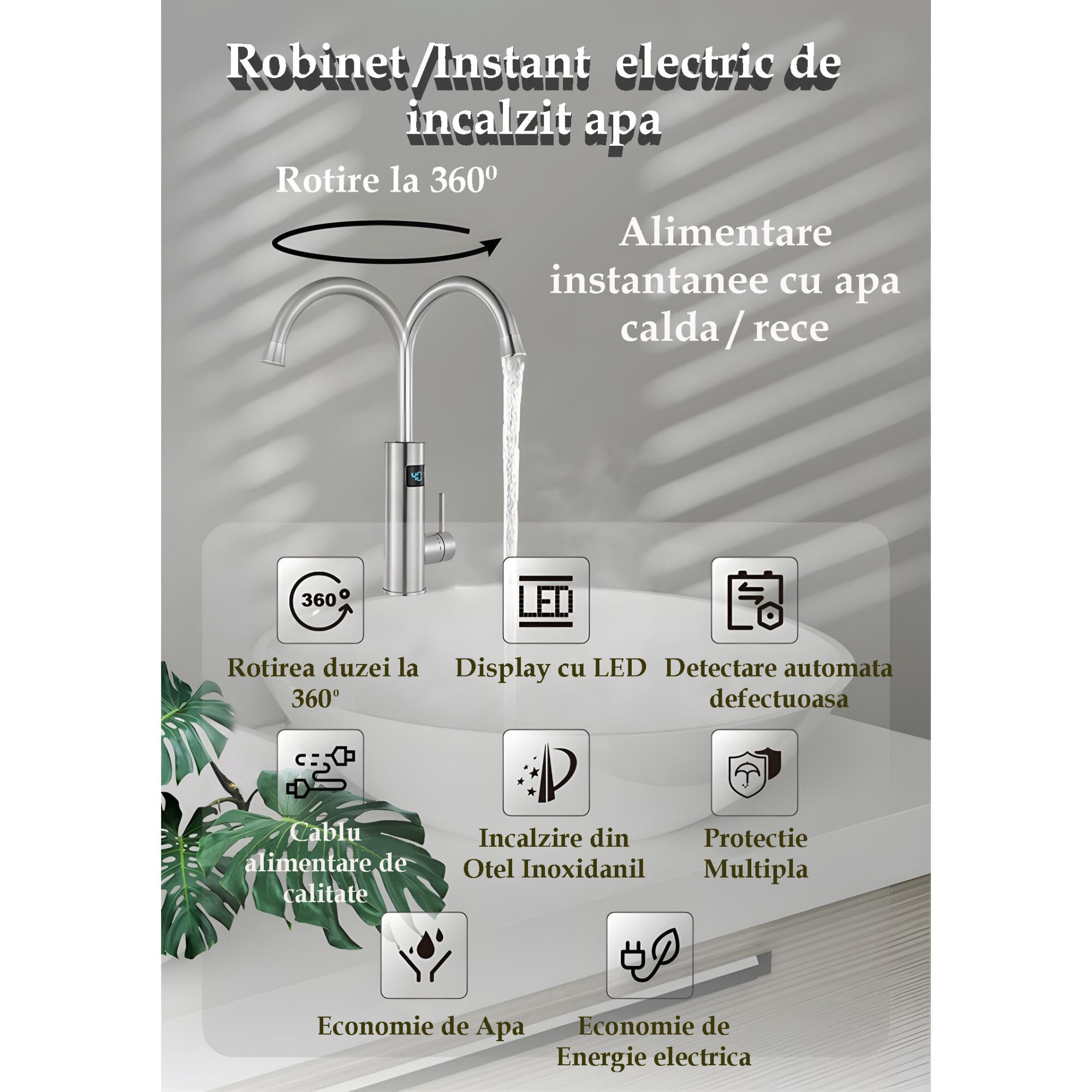 Robinet electric, Instant Apa calda, Incalzire instantanee, Apa calda ...