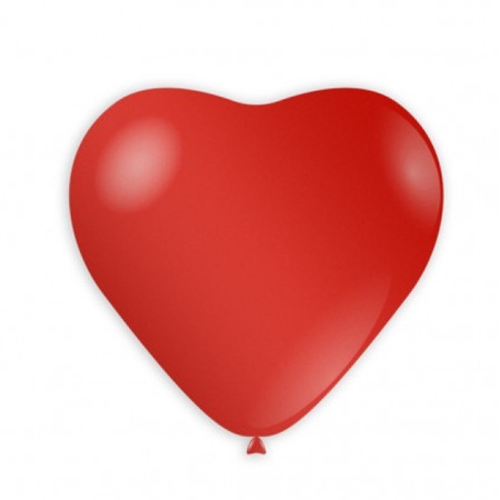 Set 25 baloane latex inima rosu metalizat 12 cm - eMAG.ro