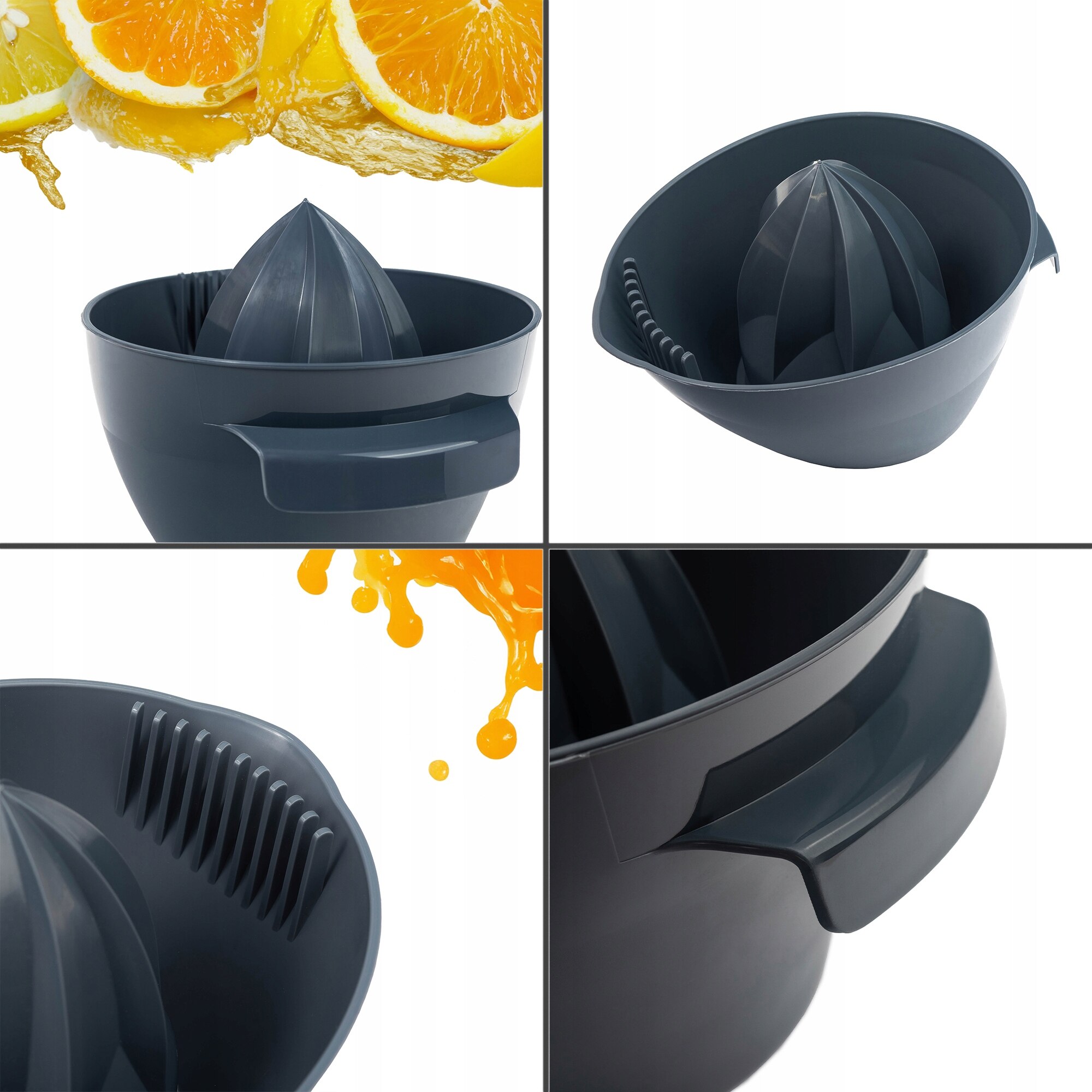 Storcator manual de citrice, KADAX, Plastic, 18 x 15 x 12, Gri - eMAG.ro