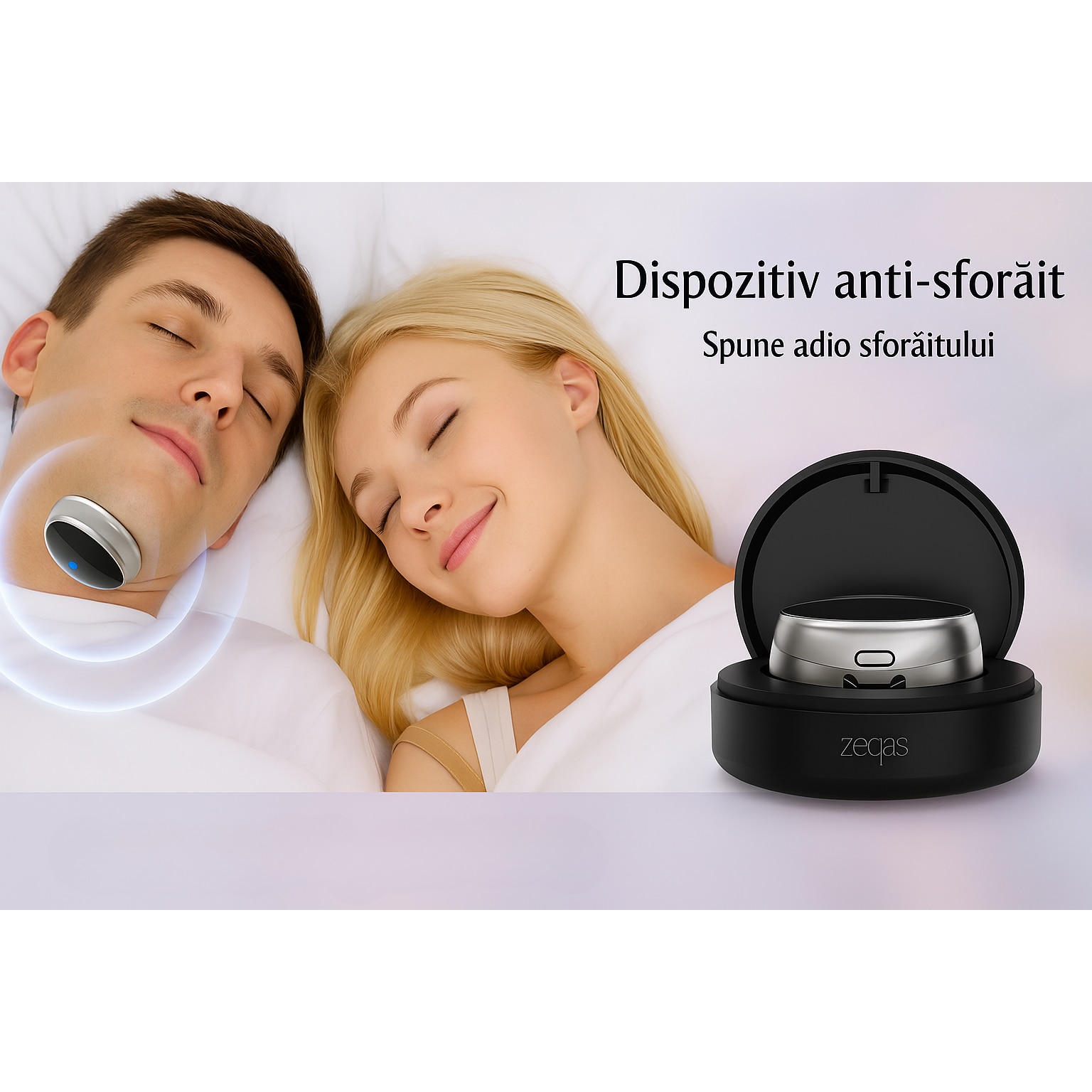 Dispozitiv Smart Antisforait ZEQAS, Portabil si Confortabil, Tehnologie ...