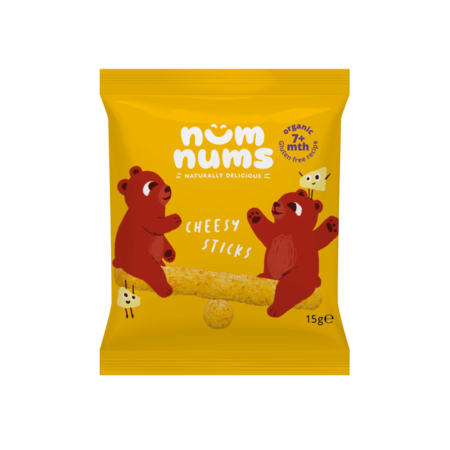 Sticksuri Bio cu branza, Num Nums, 20g, de la 7 luni - eMAG.ro