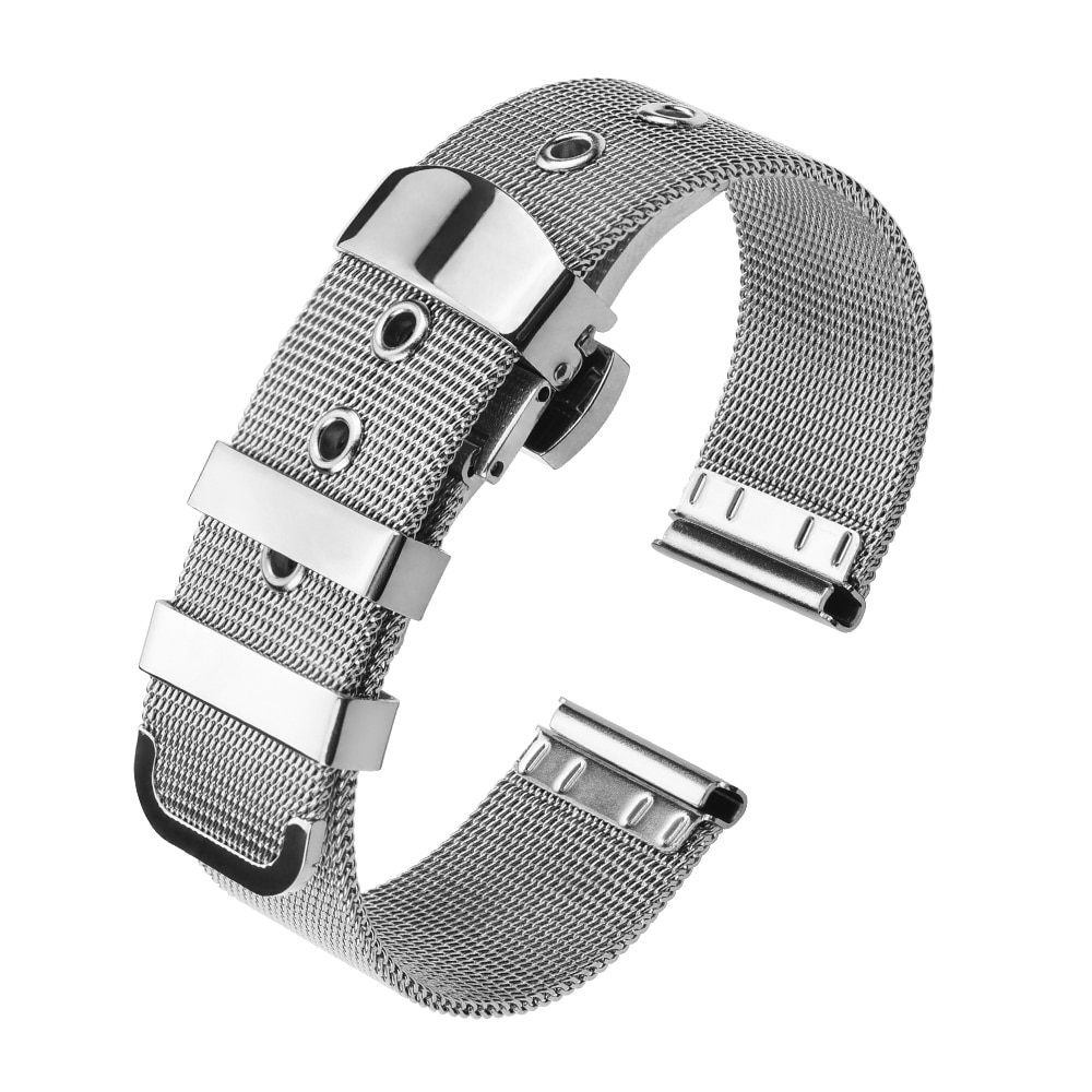 Curea ceas metalica13 20mm argintie - eMAG.ro